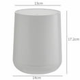 Sheebo Modern Plastic 2 Liter Mini Trash Can with Lid for Desktop ...