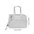 Cififendec Quilted Handheld Pet Travel Tote, 16.54"×11.81", Breathable ...