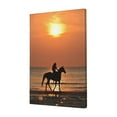 Cowboy Horse Canvas Framed Wall Art Western Rustic Country Vintage ...