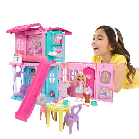Chelsea Doll & Closet Toy Playset with 15 Pieces Clothes & Accessories ...