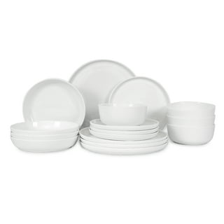 Our Table Landon 16 Piece Stoneware Dinnerware Set in Sea Salt With ...