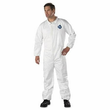 Tyvek Elastic-Cuff Hooded Coveralls w/Boots, White, 3X-Large, 25/Carton ...