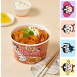 Buldak Rose Wide Flat Glass Noodle Bowl, Spicy Korean RosÃ© Flavor, 169 ...