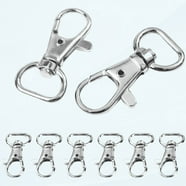 50-Piece Set of Swivel Snap Hooks D Rings Metal Lobster Claw Clasps for ...