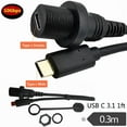 STARLIGHT- Usb 3.1 Type-C Male To Female Auto Yacht Dashboard Extension ...