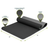 ProsourceFit Natura TPE Yoga Mat ¼-in Thick, 72-inch Long, Reversible ...