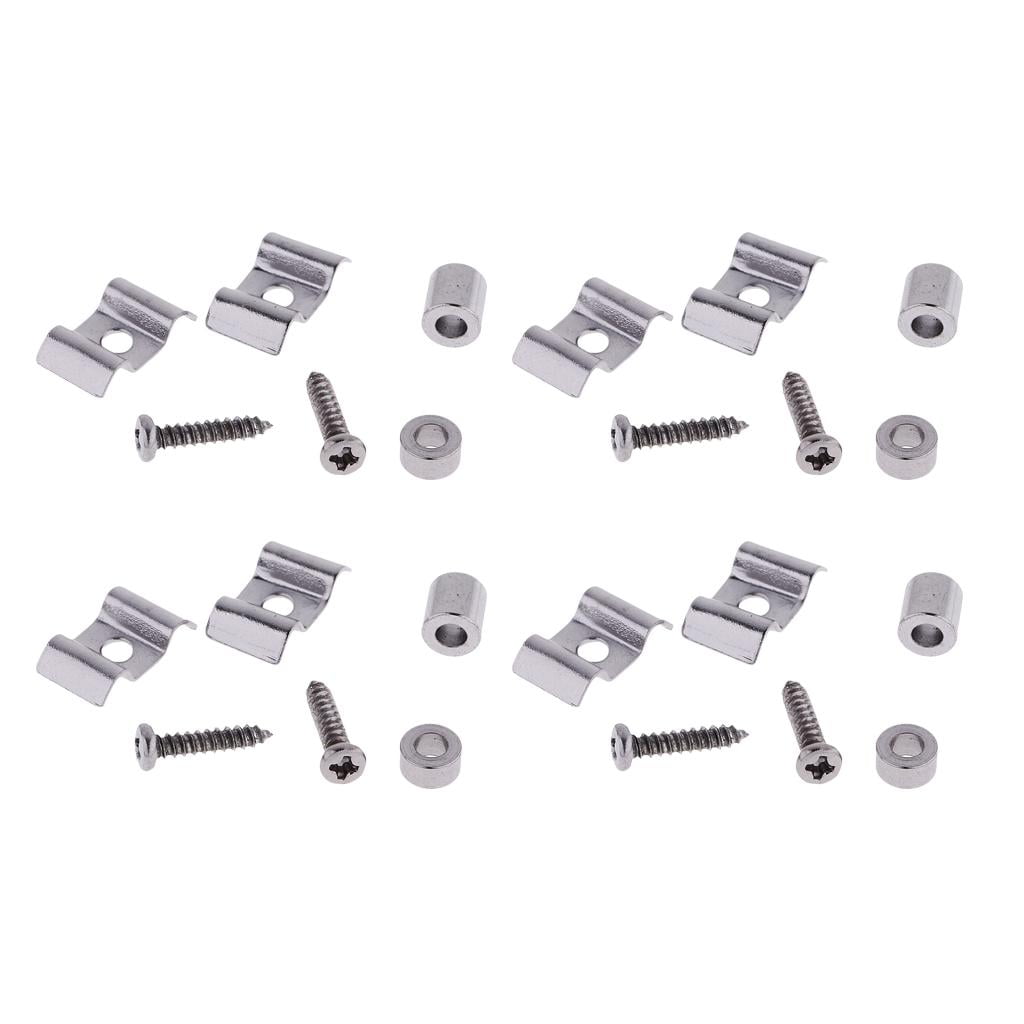 4x Durable 2pcs Electric Guitar String Guide Retainers with Screws ...