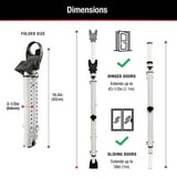 Master Lock Compact No.270D Door Security Bar, Portable Patio Door ...