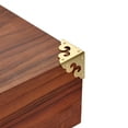 30x30x30mm Metal Box Corner Protectors Brass Tone 2 Pack - Walmart.com