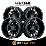 17" Black With Natural Accents Hunter Dually 003 Wheel by Ultra Wheel ...