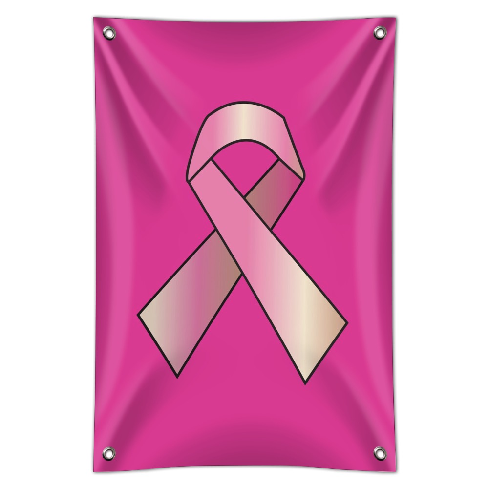 Breast Cancer Awareness Pink Support Ribbon Home Business Office Sign ...