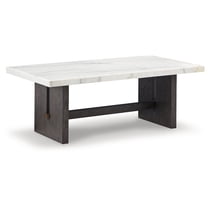 Signature Design by Ashley Frazwa Round Glasstop Coffee Table, Gray ...