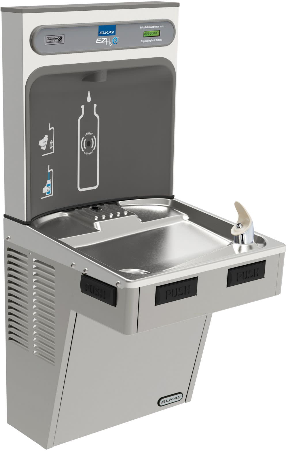 Elkay EMABFDWSLK EZH2O Bottle Filling Station With Single ADA Cooler Elkay EMABFDWSLK EZH2O Bottle Filling Station With Single ADA Cooler