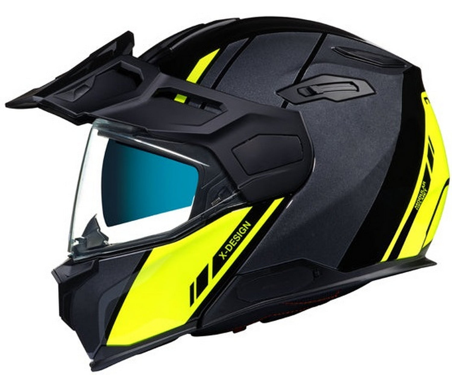 Nexx X.Vilijord Neon Modular Dual Sport Helmet Yellow/Dark Gray XS ...