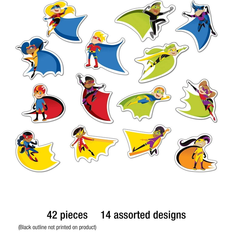 Superhero Cutouts For Bulletin Boards