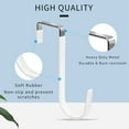 6-Pack Over the Door Hooks, Heavy Duty with Rubber Protection, White ...
