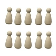 2 Pcs Wooden Man Craft Toy Puppets for Kids Peg Doll Child - Walmart.com