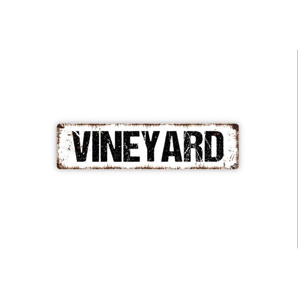 (Metal de aluminio) Letrero de viñedo Bienvenido a nuestra bodega Uvas ...