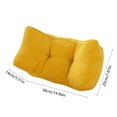 Corduroy Lumbar Support Pillow | Ergonomic Cushion for Office Chair ...