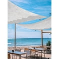 Abstract Stereo Cube Sun Shade Sail 12'X16' Modern Gradient Black Grey ...
