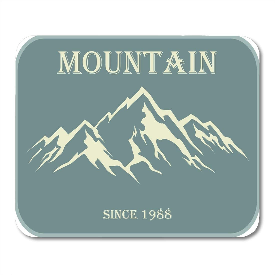 KDAGR Emblem of Mountain Climbing Symbol Adventure Hiking Badges Label ...