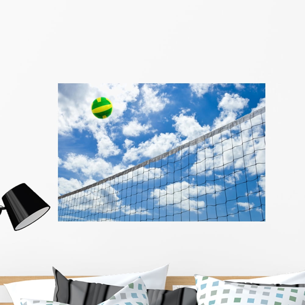 Volleyball Wall Mural Decal Sticker, Wallmonkeys Peel & Stick Vinyl ...