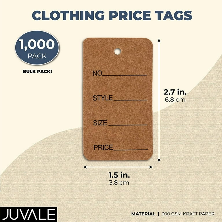 Blank Clothing Tags