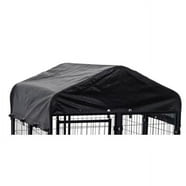 Lucky Dog WeatherGuard Outdoor Dog Kennel Roof Cover, Black, 10'L x 10 ...