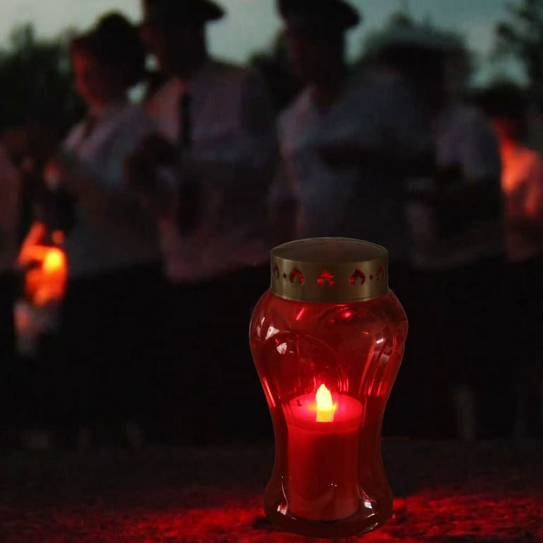Red Plastic Flameless Candles LED Flameless Candles Light Electronic
