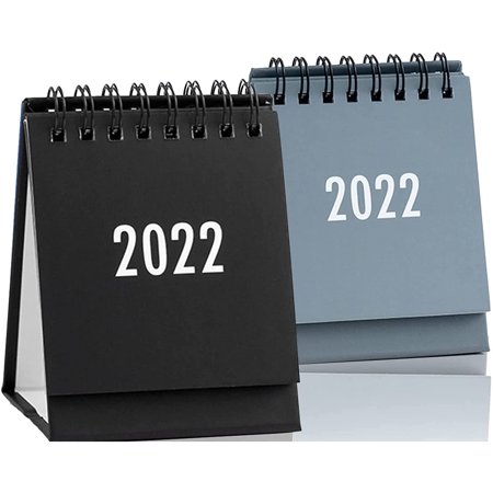 JOYWEI2022 Mini Stand Up Calendar, Small Desk Calendar Stand Up ...