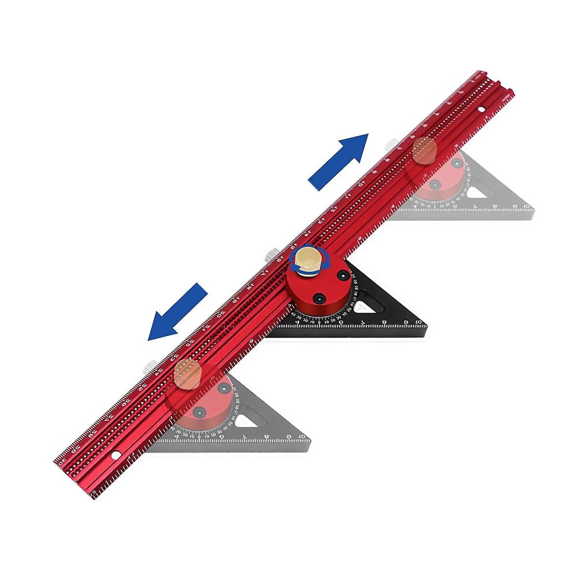 Regla de precisión para trazar líneas de aluminio tipo T, regla para ...