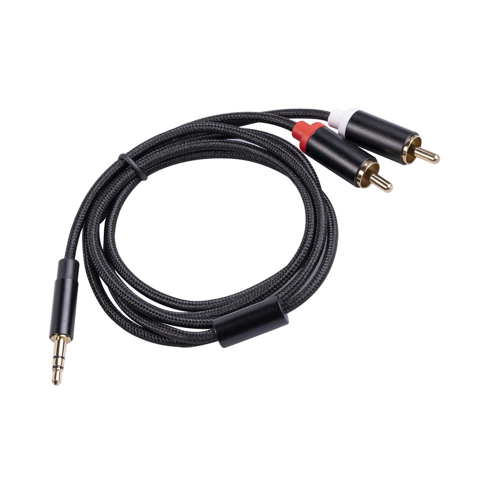 to 3.5mm Plug to 2 Stereo Auxiliary Cable Phono Y Splitter 3.5mm Audio ...