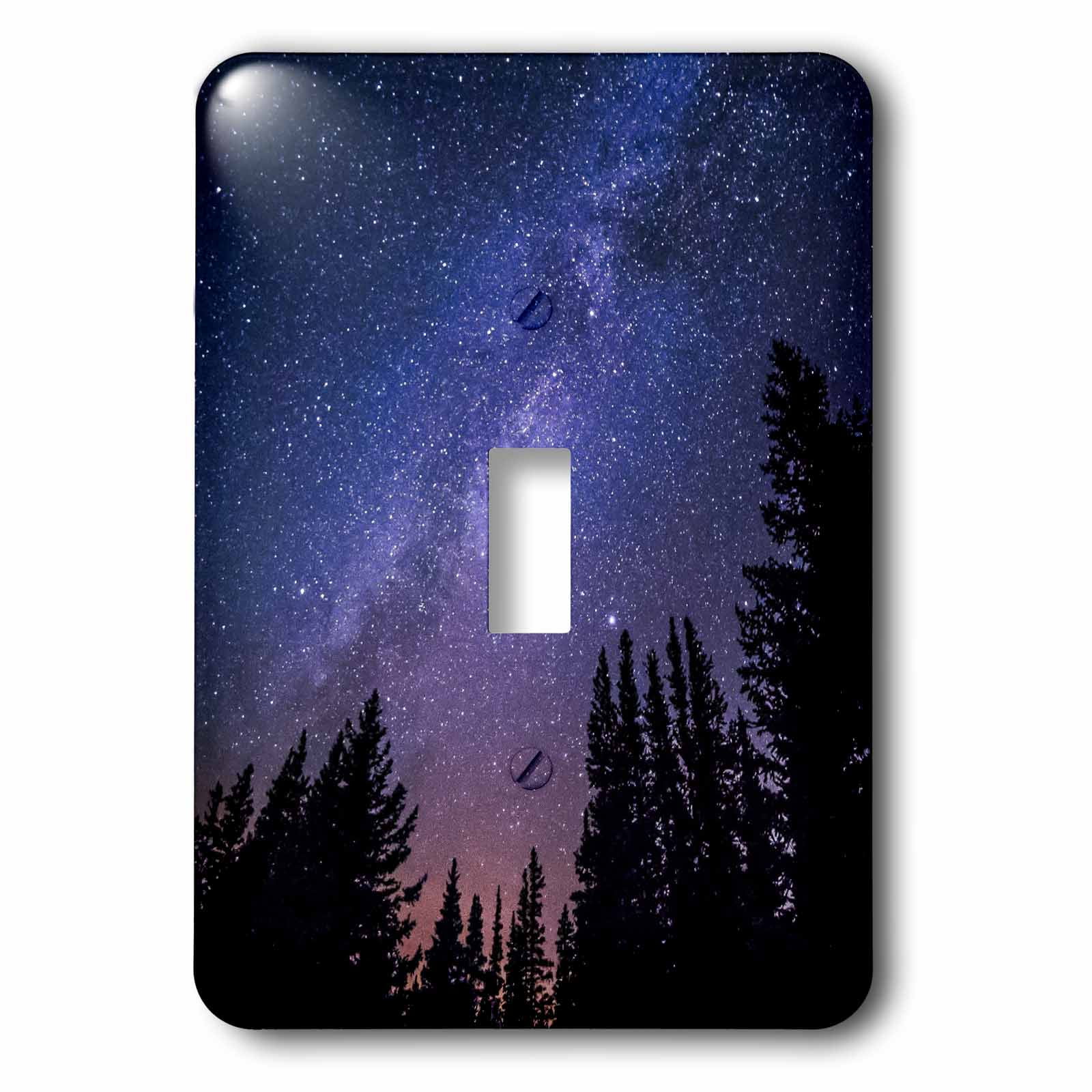 Starry Night Sky and Trees single toggle switch lsp-329189-1 - Walmart.com