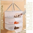 Foldable Drying Rack Basket Dryer Net Hanging Mesh Net with Zippers for ...