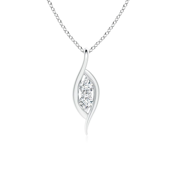 Gold Necklace With White Stone Designs