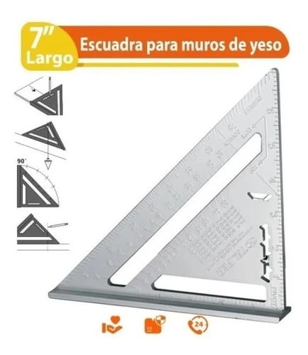 Escuadra Rapida Universal Aluminio 7'' 17cms Truper 15131 esquí esquí ...