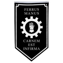 Wargame Style Iron Hands 10th Flag Banner Home Yard Garden Decor ...