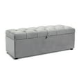 Arlo Tufted Storage Bench, Opal Grey - Walmart.com