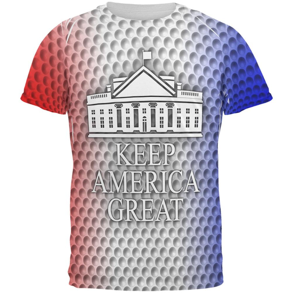 Re Elect Trump 2020 Keep America Great Golf All Over Mens T Shirt Multi