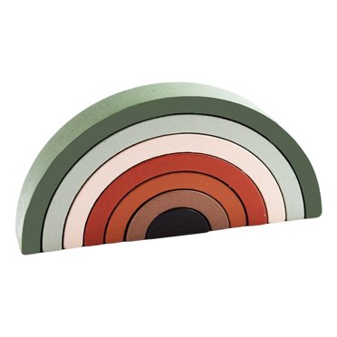 TickiT Wooden Rainbow Architect Triangles - Set of 7 - Walmart.com