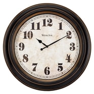 Free Shipping! Infinity Instruments Classic Black 24 in. Wall Clock ...