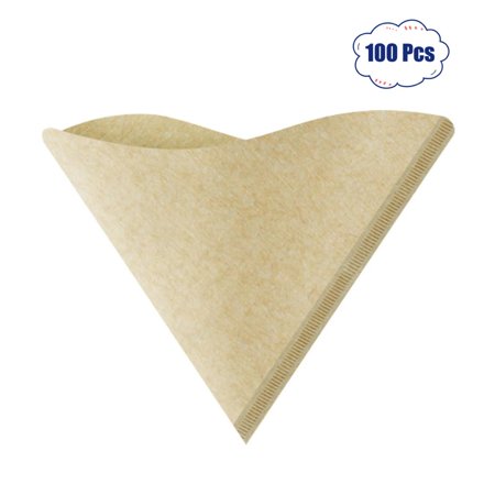 fastboy 100 Count Filter Paper Cone Coffee Paper Filters for Better ...