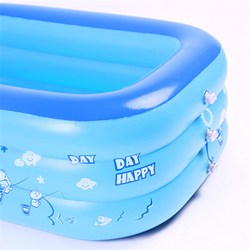Buy PVC inflatable swimming pool children's play pool inflatable square ...