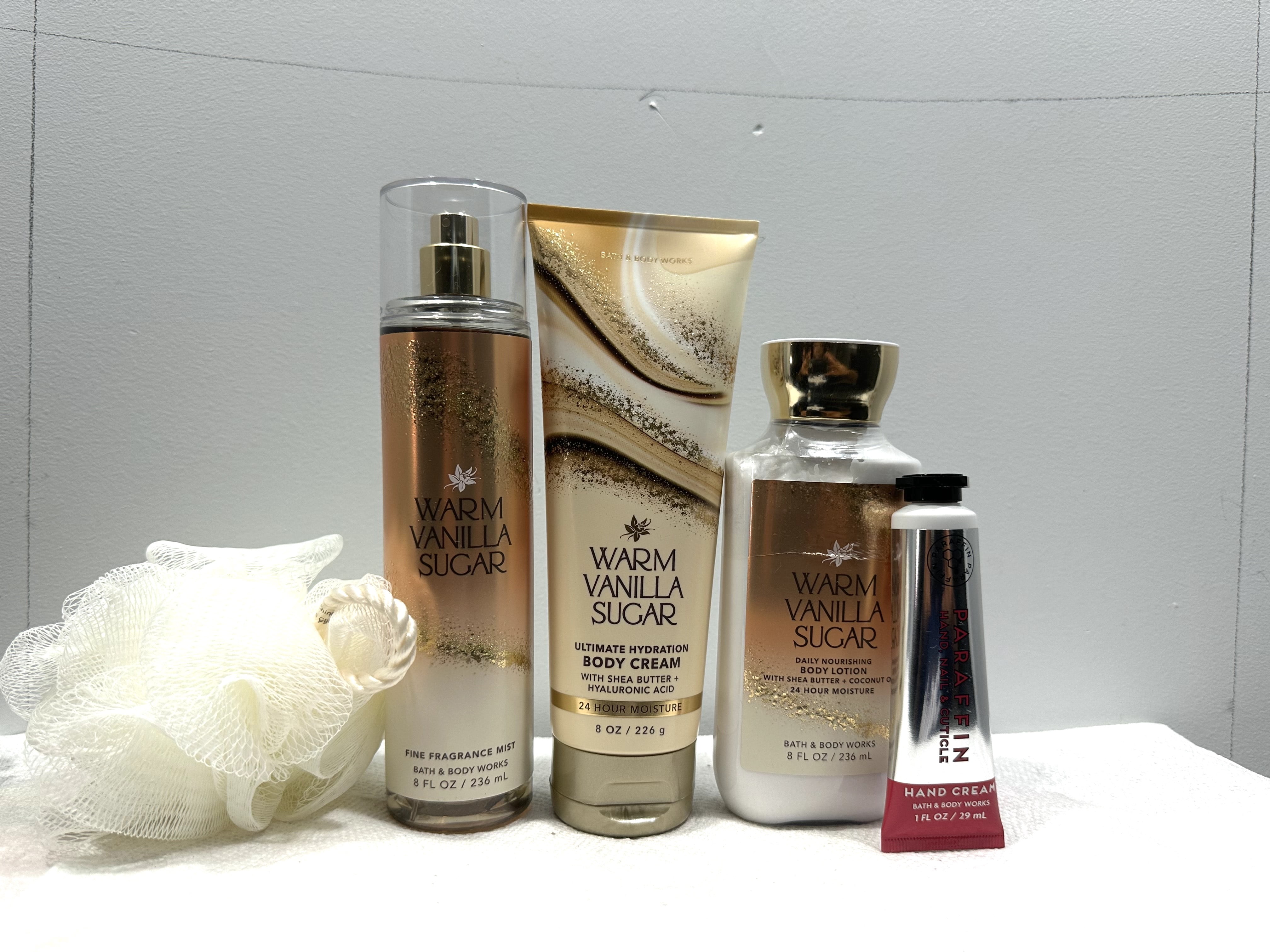 Bath And Body Works Warm Vanilla Sugar 5 Piece T Set Fine Fragrance