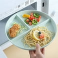 ACDANC 4Pcs Sectional Plates,Eco-Friendly Divided Dinner Plates,3 ...