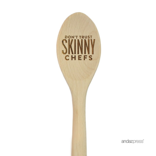 Koyal Wholesale 12-inch Laser Engraved Wooden Mixing Spoon, Don't Trust ...