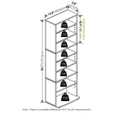 Furinno JAYA White Multimedia Storage Tower, Space Saving CD/DVD ...