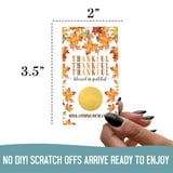 Thanksgiving Scratch Off Game for Showers, Friendsgiving Dinner, Raffle ...
