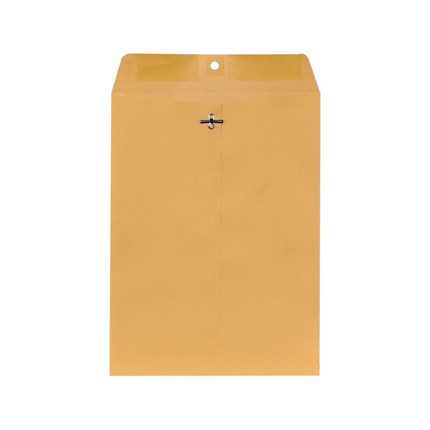 MyOfficeInnovations Brown Kraft Clasp Envelopes 9" x 12" 250/Box 487493 ...