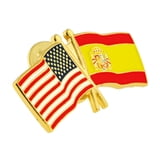 USA and Spain Crossed Friendship Flag Enamel Lapel Pin - Walmart.com